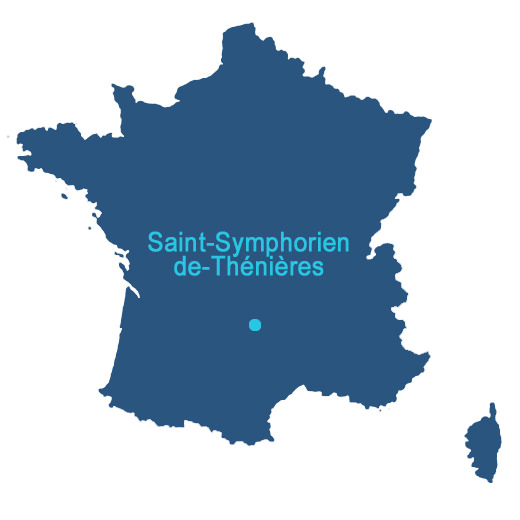 Carte et accès - Commune de Saint-Symphorien-de-Thénières